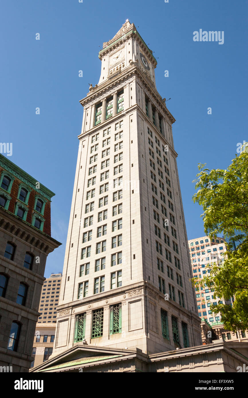 Custom House, McKinley Square, Boston, Massachusetts, USA Stock Photo ...