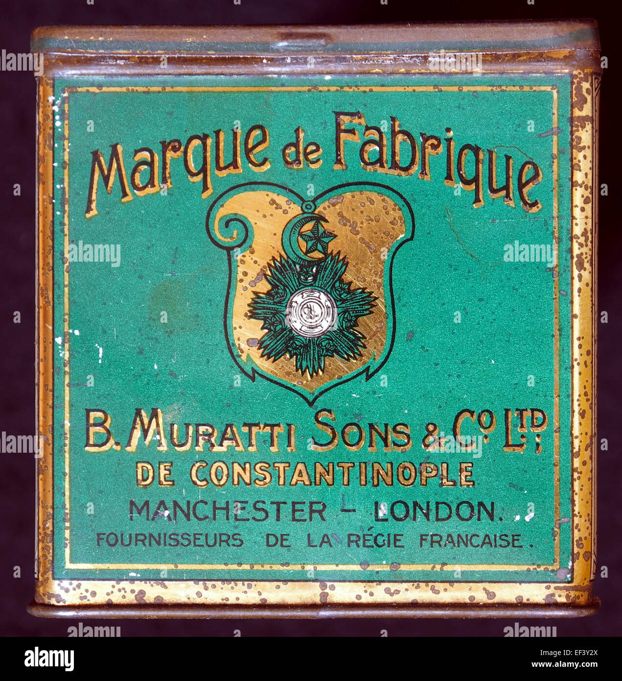 The Cigarettes Muratti No 19 tin is a vintage cigarette container from ...