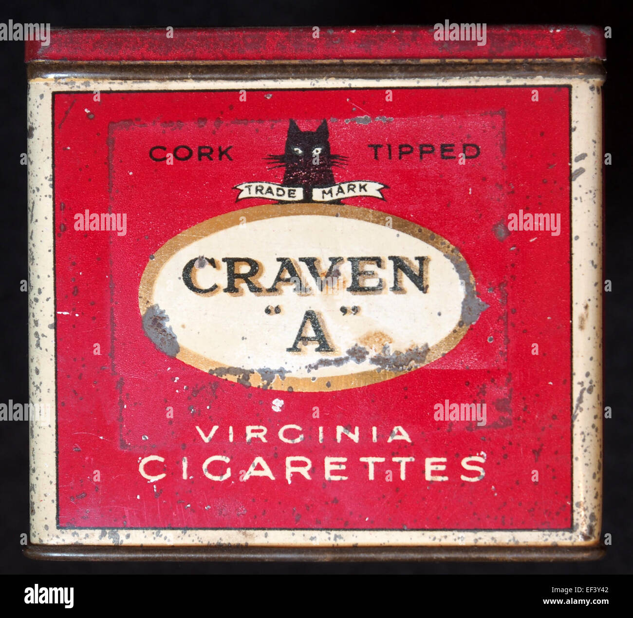 The Craven A cigarettes tin showcases the iconic branding of this ...