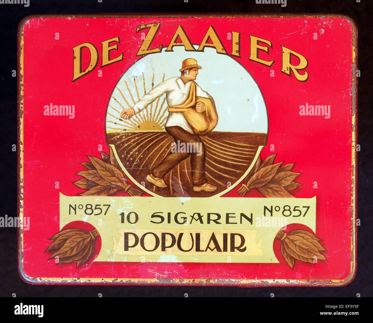 De Zaaier Populair sigarenblikje Stock Photo - Alamy