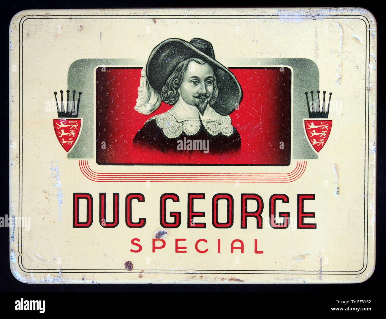 A Duc George Special cigar tin, used for storing cigars, showcasing its ...