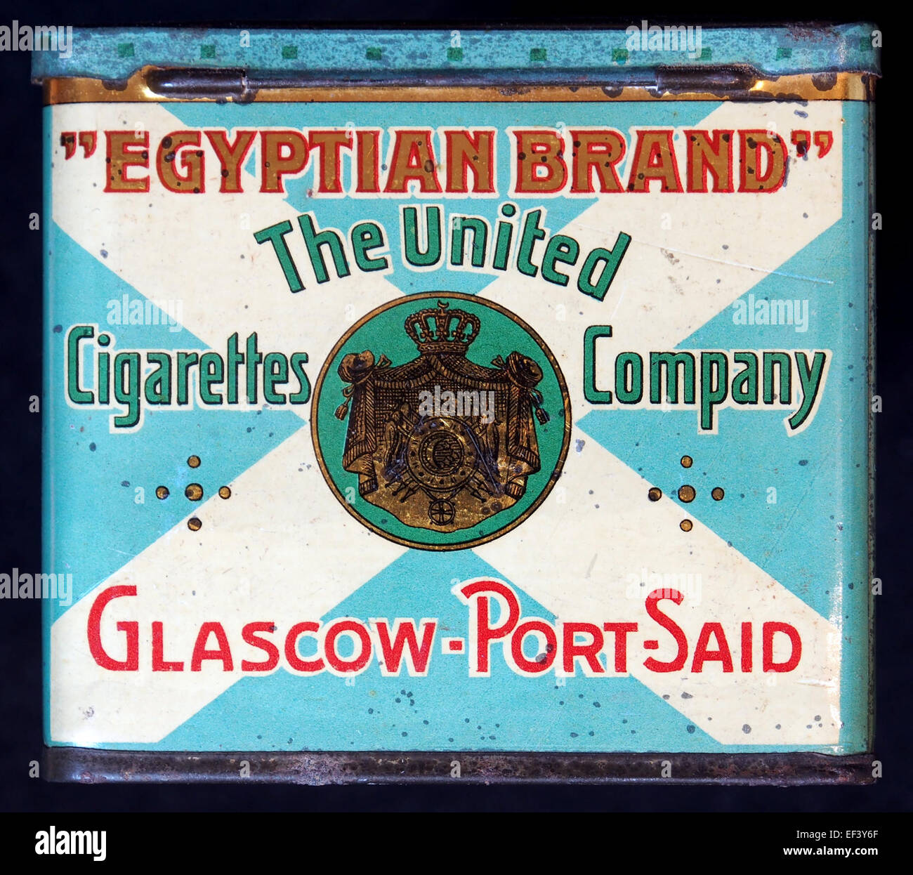 The Egyptian Brand cigarettes tin features a distinctive design and ...
