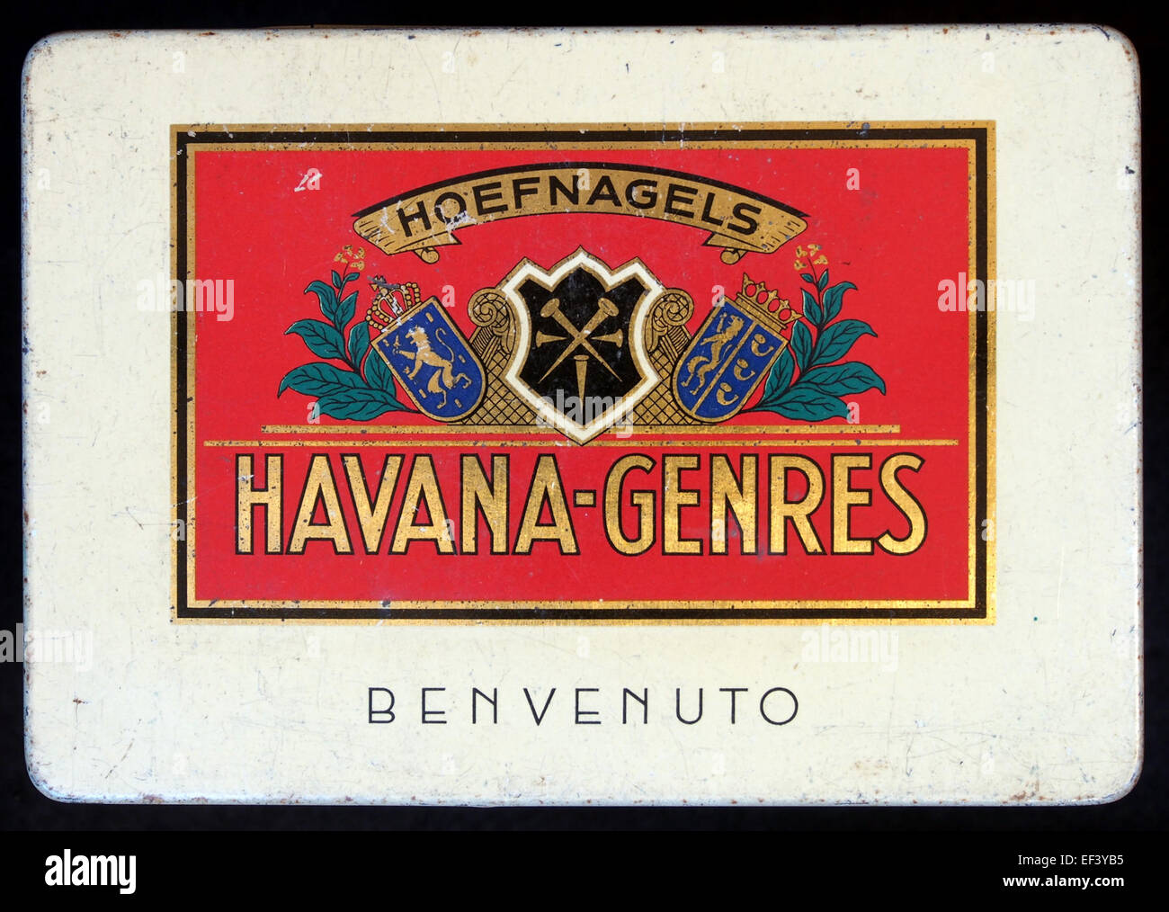 The Genres Ben Ven Uto cigar tin from Havana represents the traditional ...