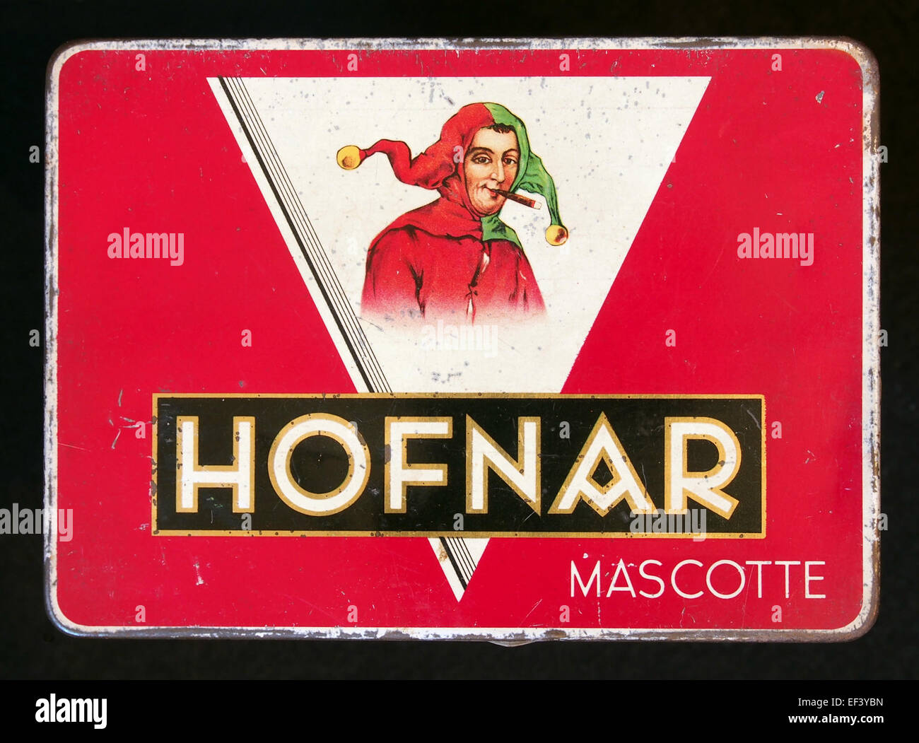 The Hofnar Mascotte biscuits tin, a vintage collector’s item, features ...