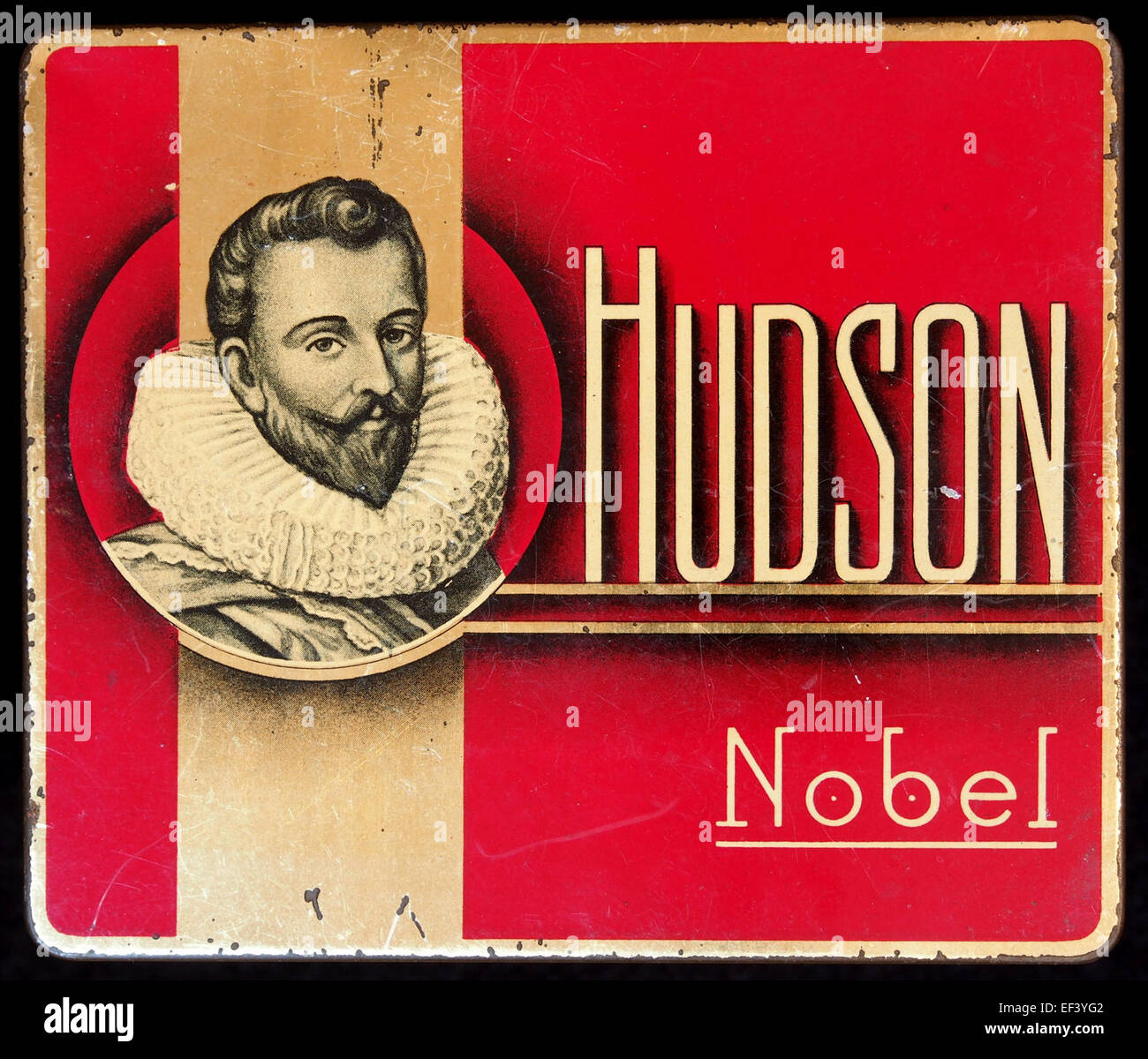 The Hudson Nobel cigar tin is a collectible item featuring vintage ...