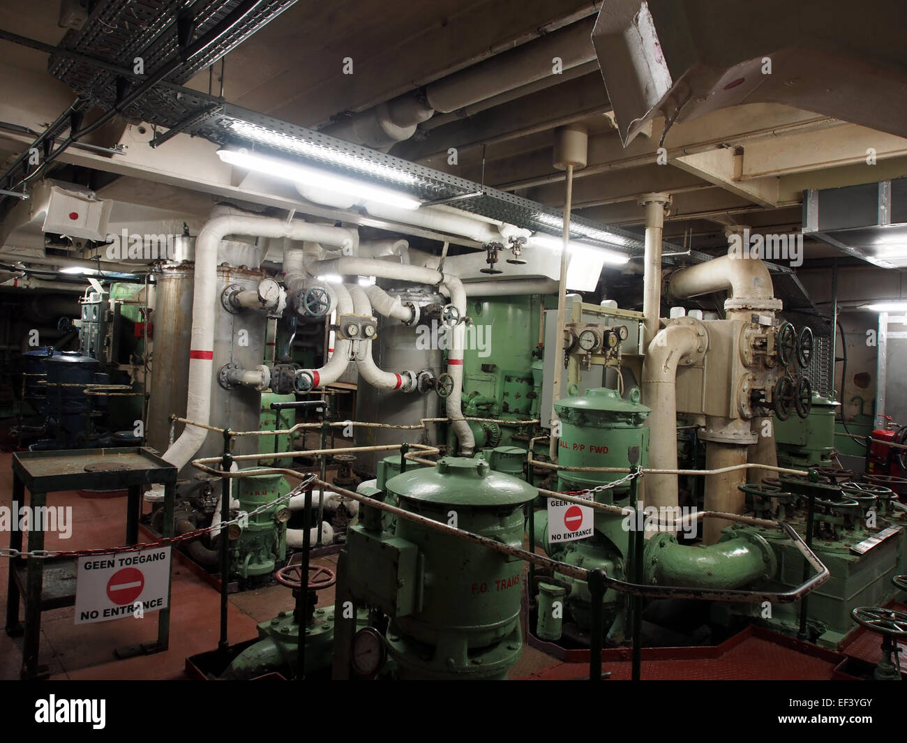Inside the SS Rotterdam, a retired ocean liner, showcasing its ...