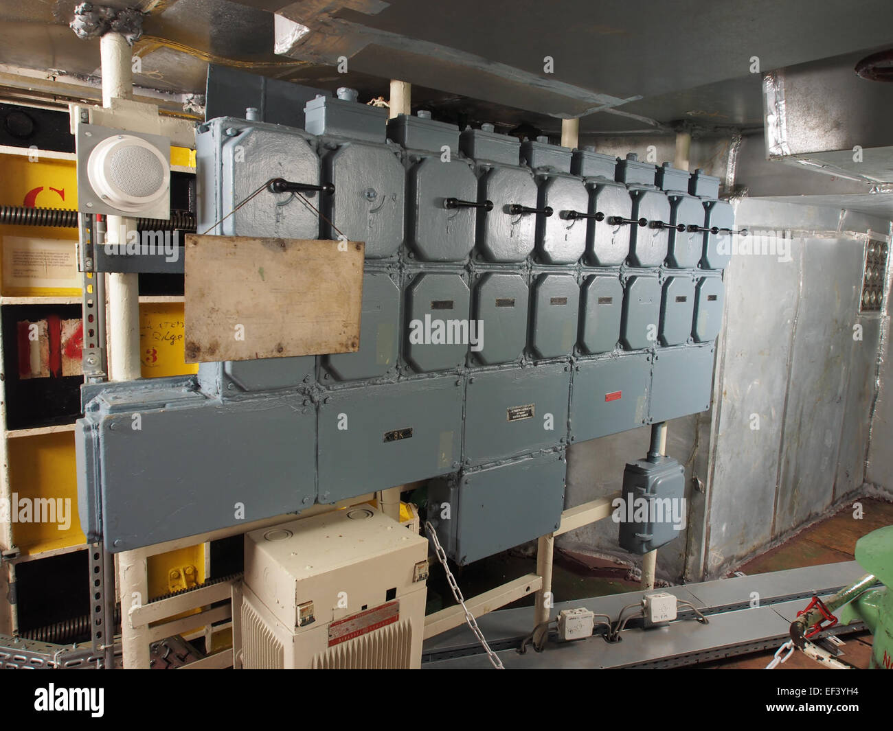 A view from inside the SS Rotterdam, a historic passenger ship that now ...