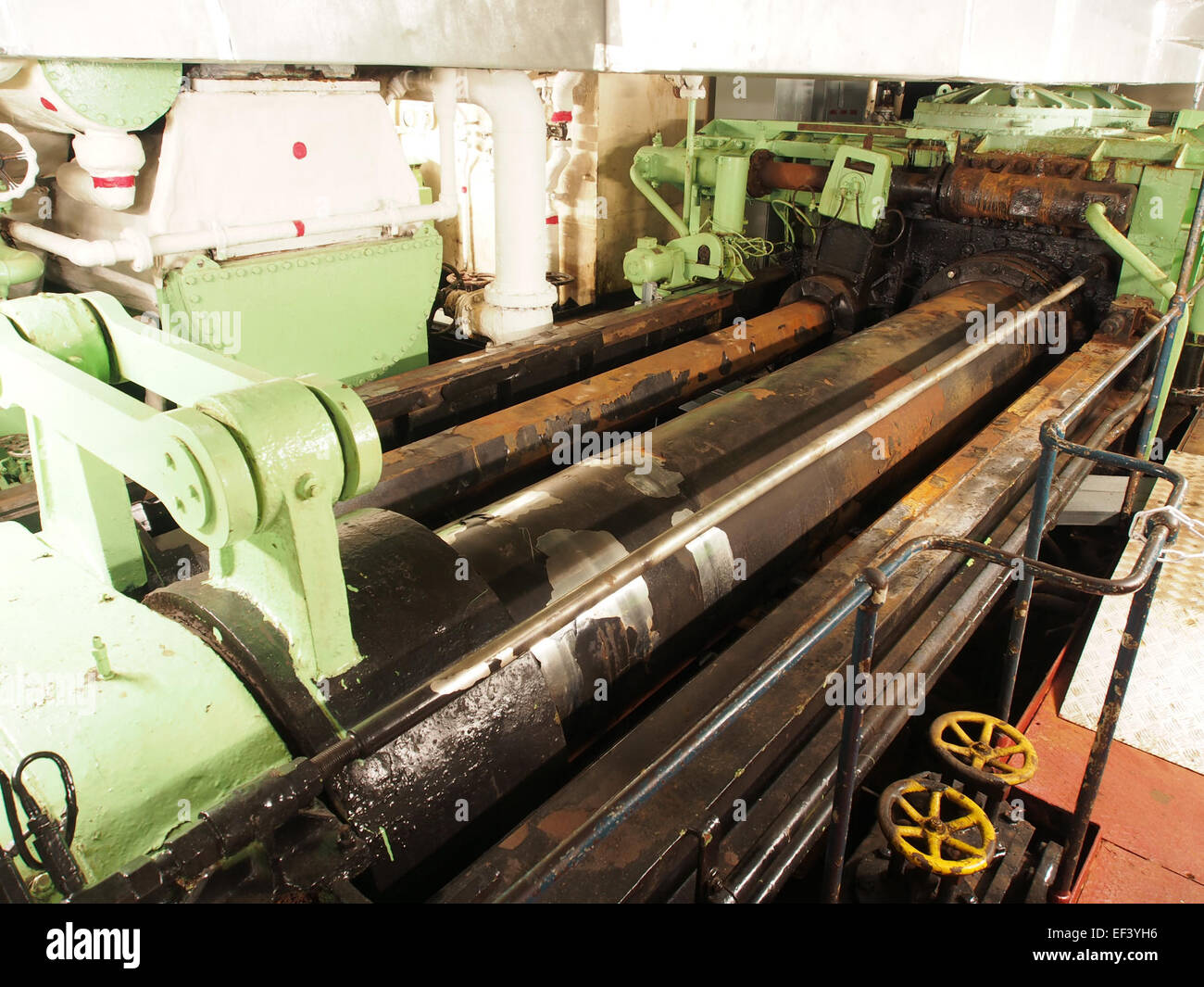 An interior view of the SS Rotterdam, captured in photo 28. The iconic ...
