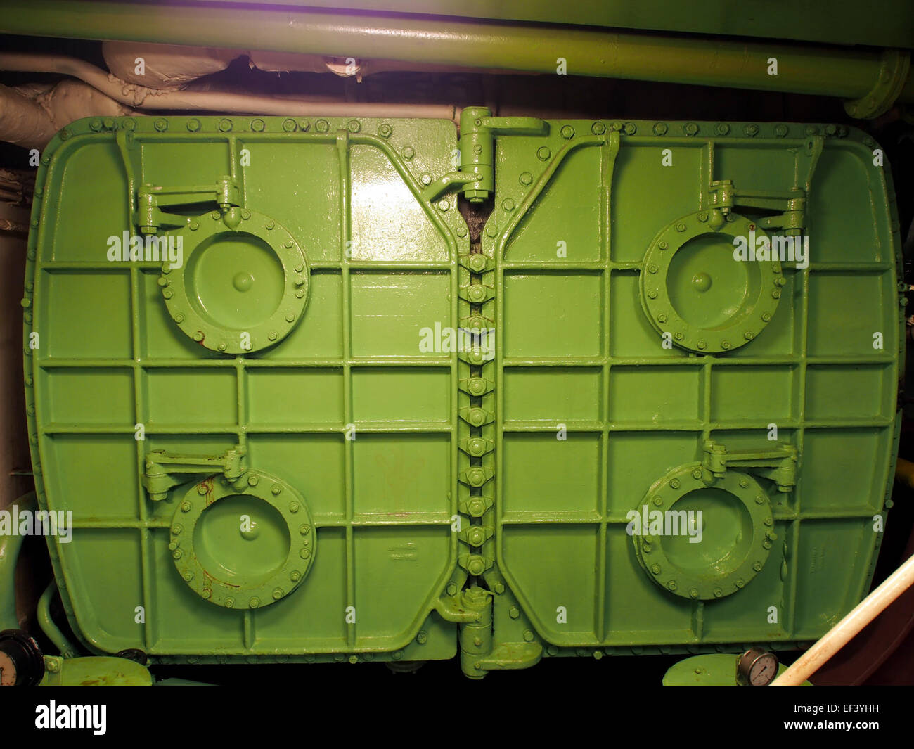 A photo showing the interior of the SS Rotterdam, a retired Dutch ocean ...