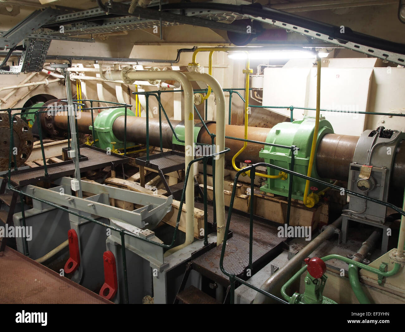 A photo of the interior of the SS Rotterdam, a retired ocean liner that ...