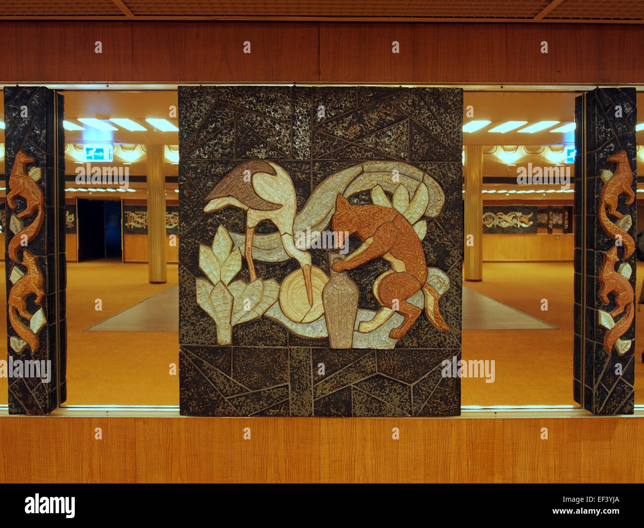 The La Fontaine Room aboard the SS Rotterdam is a luxurious dining area ...