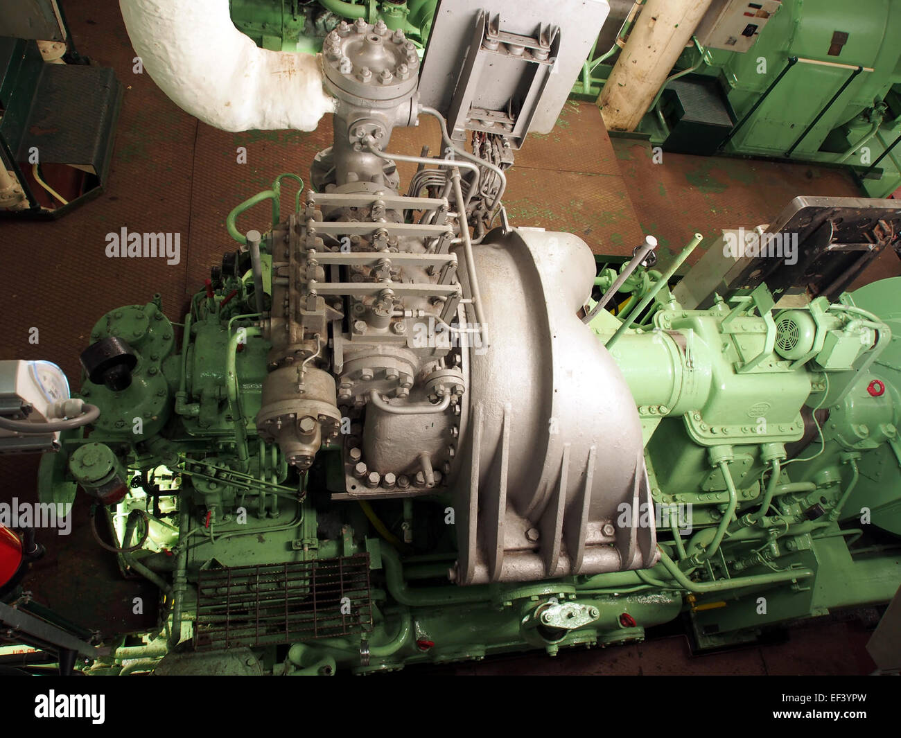 Ships engine room machinery hi-res stock photography and images - Alamy
