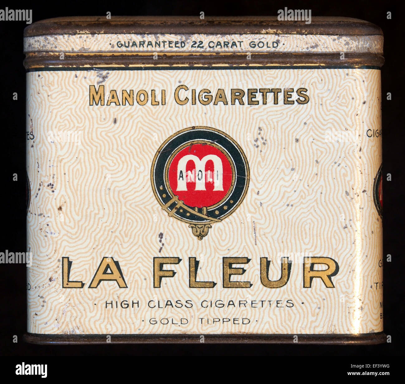 La Fleur cigarettes tin, front Stock Photo - Alamy
