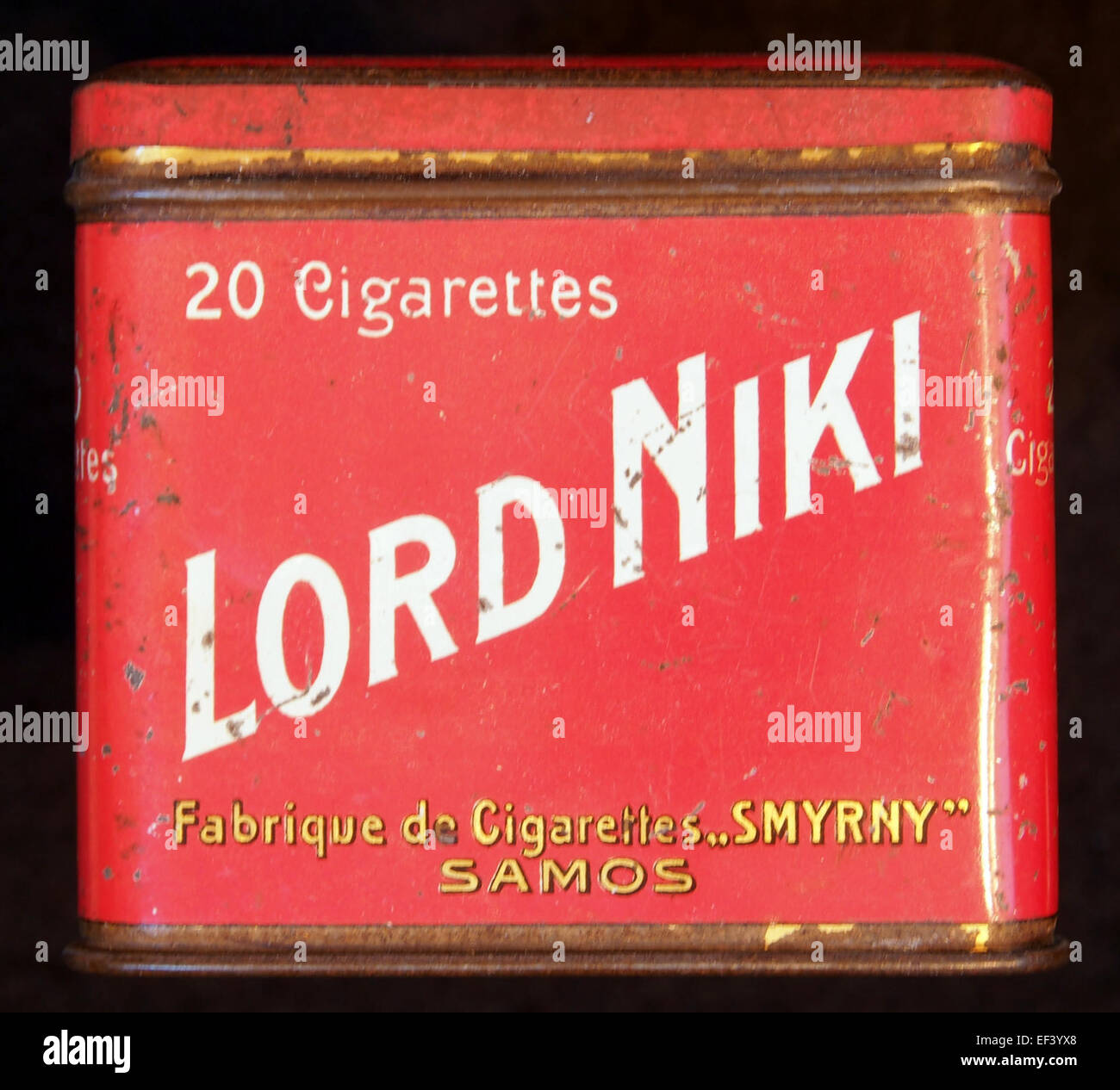 Lord niki cigarettes tin hi-res stock photography and images - Alamy