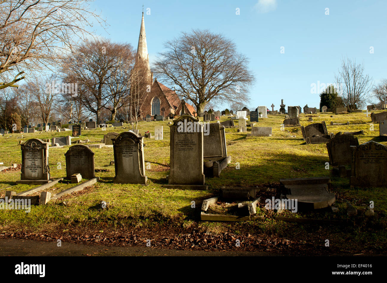 Witton Cemetery and chapel, Birmingham, UK Stock Photo - Alamy