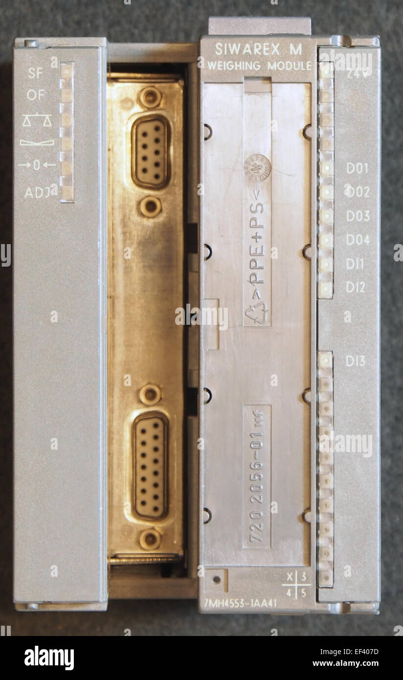 A Siemens SIWAREX M, a module used for weighing and measurement in ...