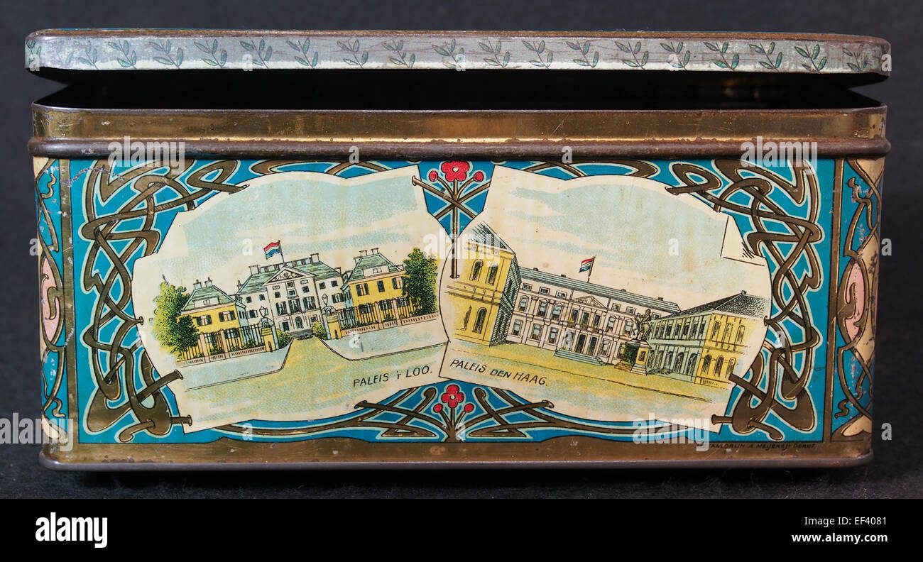 The Oranje Nassau cigar tin, featuring HM Kruiser Gelderland, is part ...