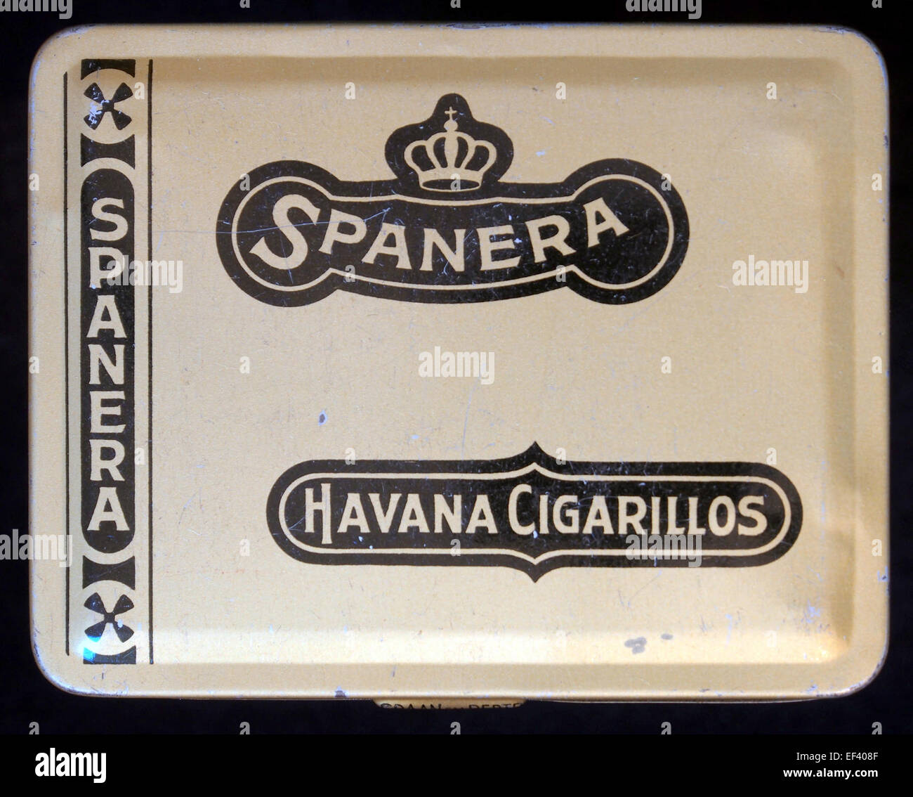 The Spanera Havana Cigarillos tin is a vintage cigar packaging ...