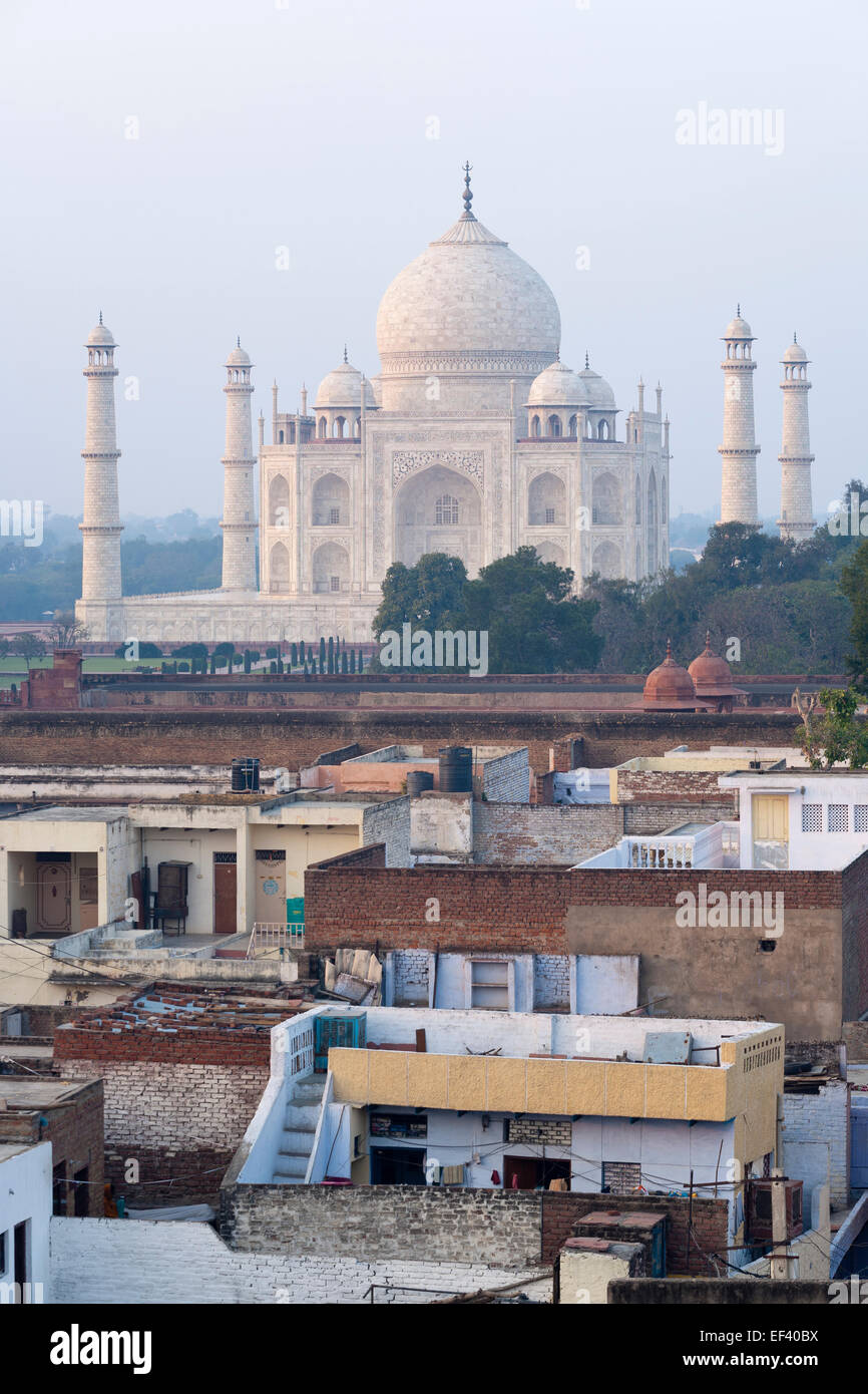 Taj mahal aerial view hi-res stock photography and images - Alamy