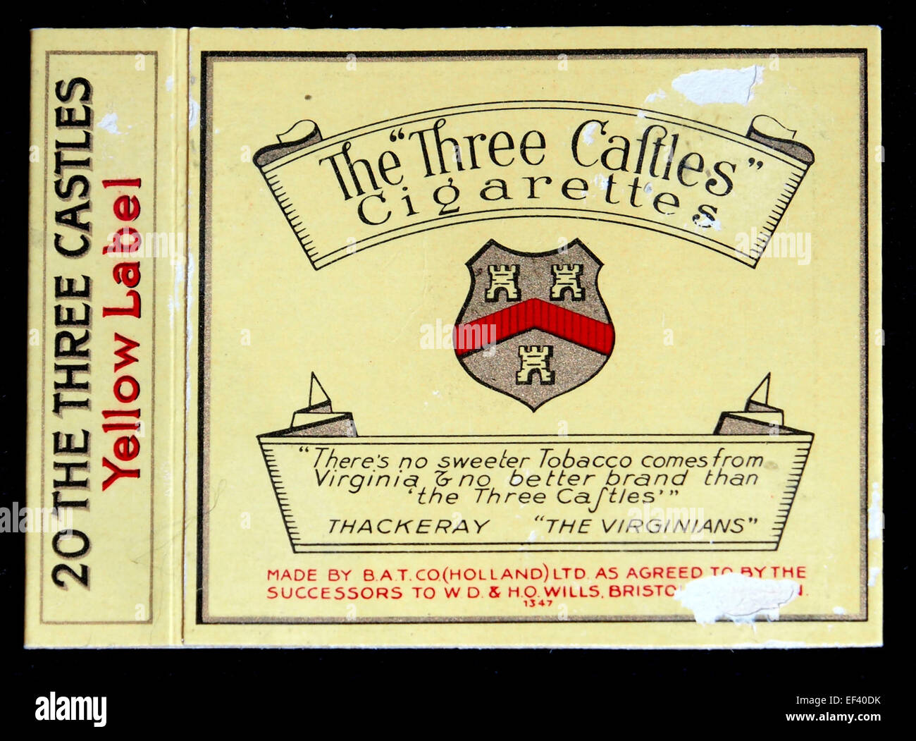 The three castles cigarettes package hi-res stock photography and ...