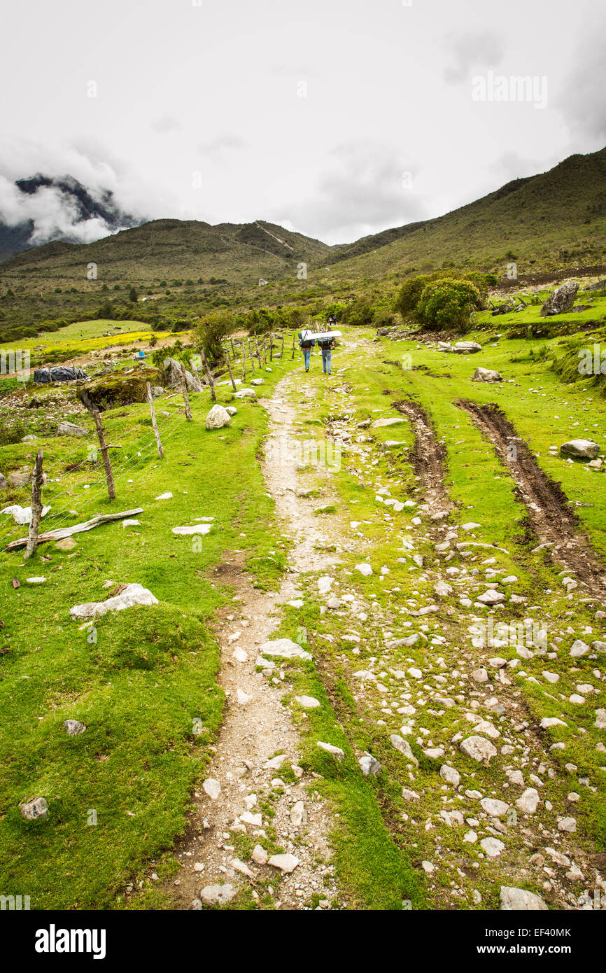 Trekking trail in Sierra de la Culata National Park. Merida, Merida ...