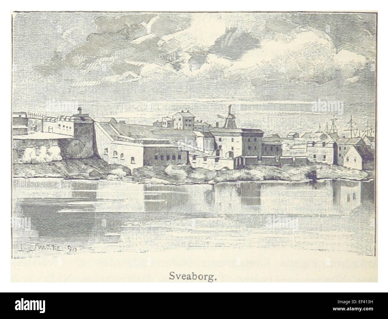 An 1897 illustration from *Danielson* showing Sveaborg, based on the ...