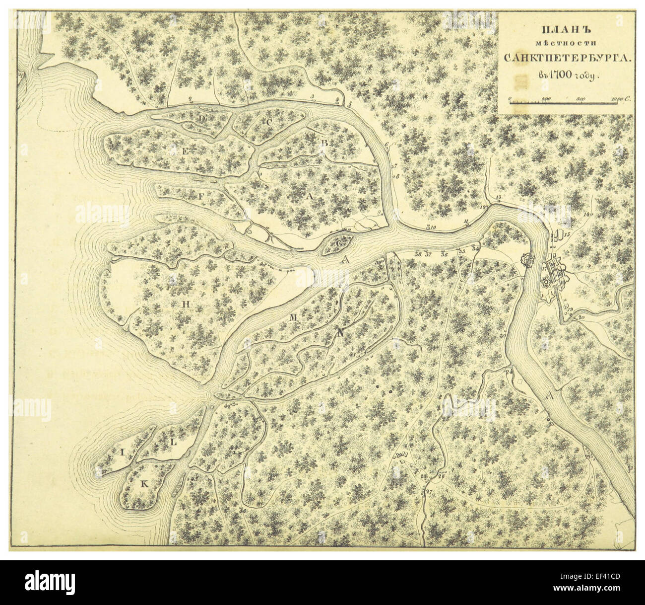 An 1854 map detailing the period from 1700-1849, showcasing significant ...