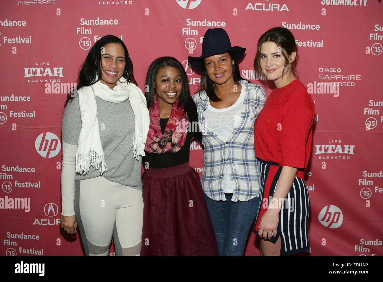 Park City, UT, USA. 25th Jan, 2015. Aimee Peterson, Gail Bean, Erika ...
