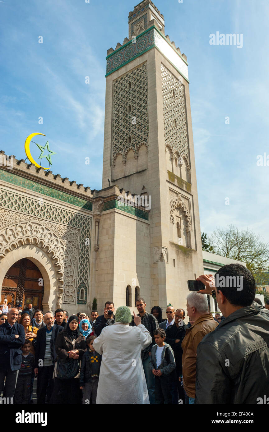 Paris, France, French Arab Muslims Demonstrating against Islamophobia, Racism, Women in ...