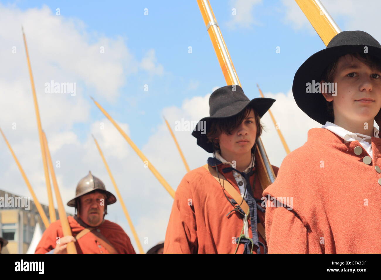 English Civil war March Past Stock Photo - Alamy