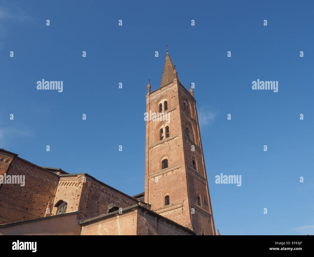 Chiesa di San Domenico gothic church in Chieri Italy Stock Photo - Alamy