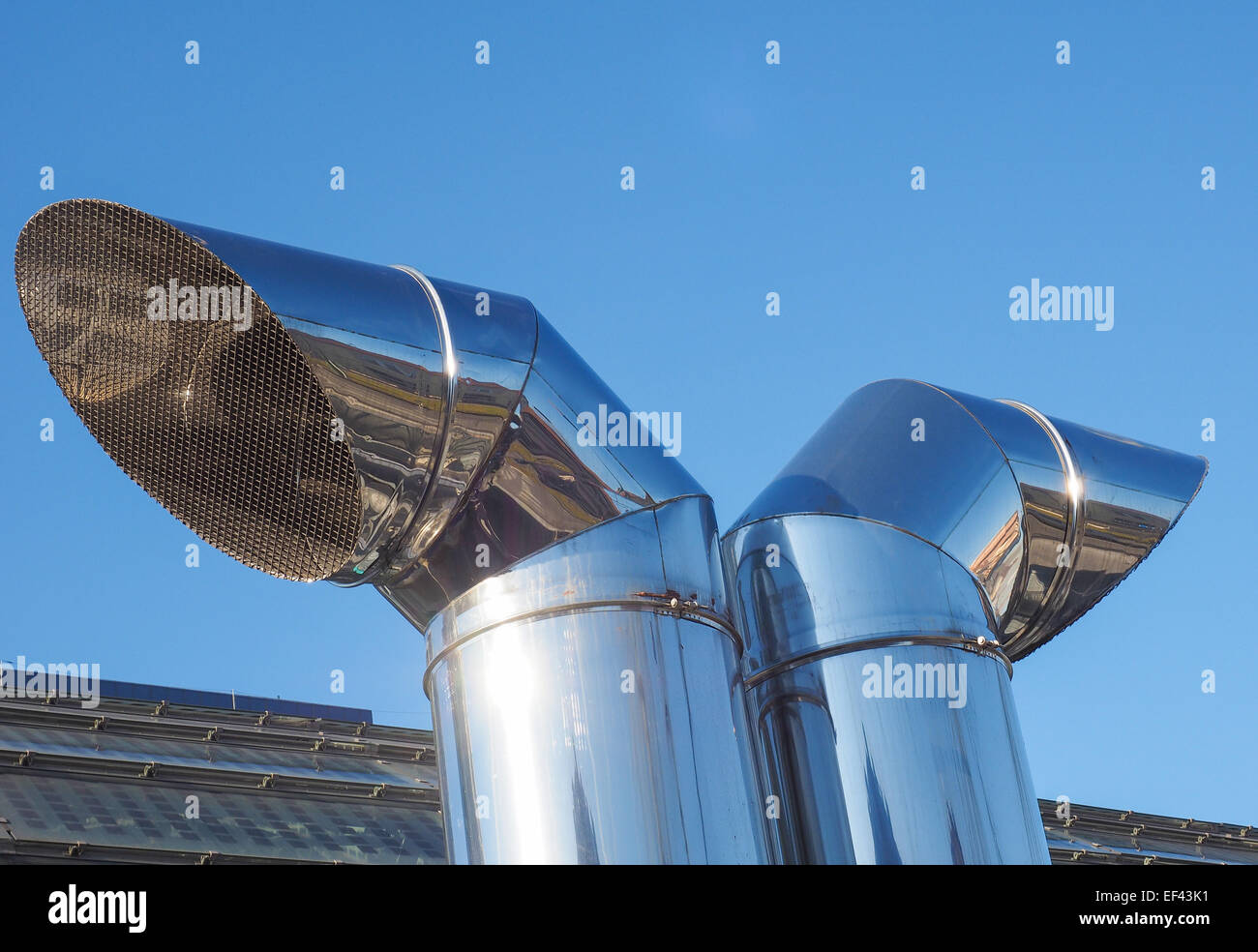 Ventilation pipe for HVAC heating ventilation air conditioning plant ...