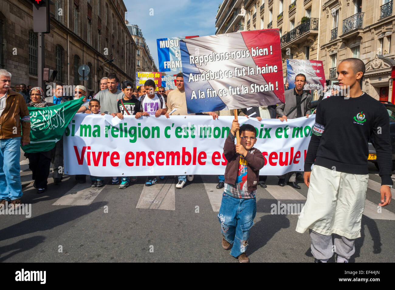 French arab muslims demonstrating islamophobia hi-res stock photography and images - Alamy