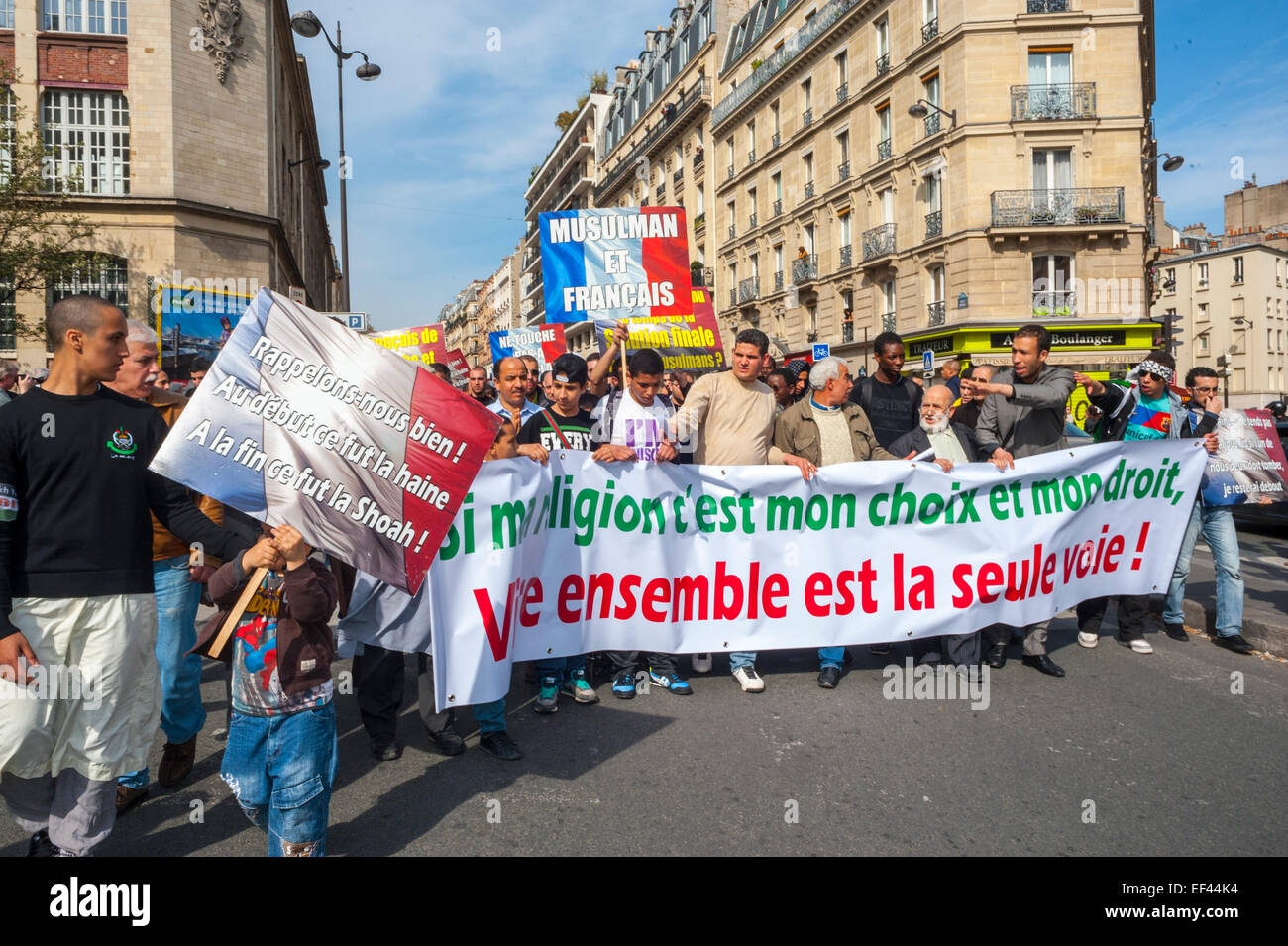 Paris, France, French Arabs Demonstrating against discrimination ...