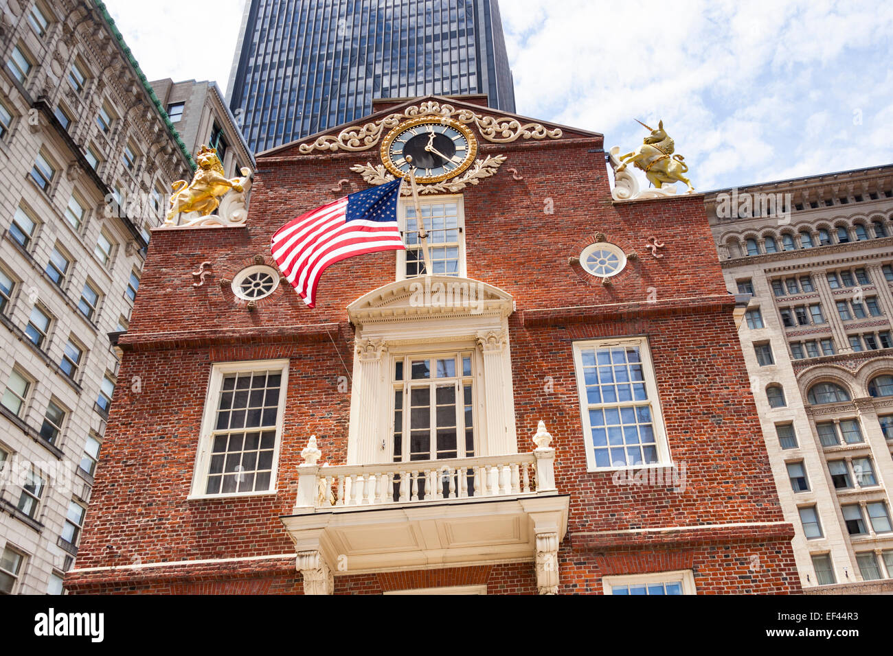 East facade of Old State House, State Street, Boston, Massachusetts ...