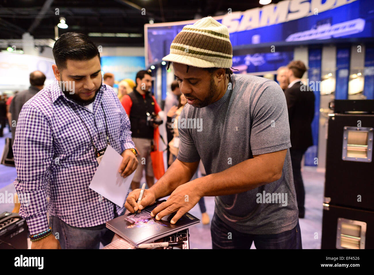 Anaheim, CA, USA. 26th Jan, 2015. Musician - VICTOR WOOTEN at the NAMM ...