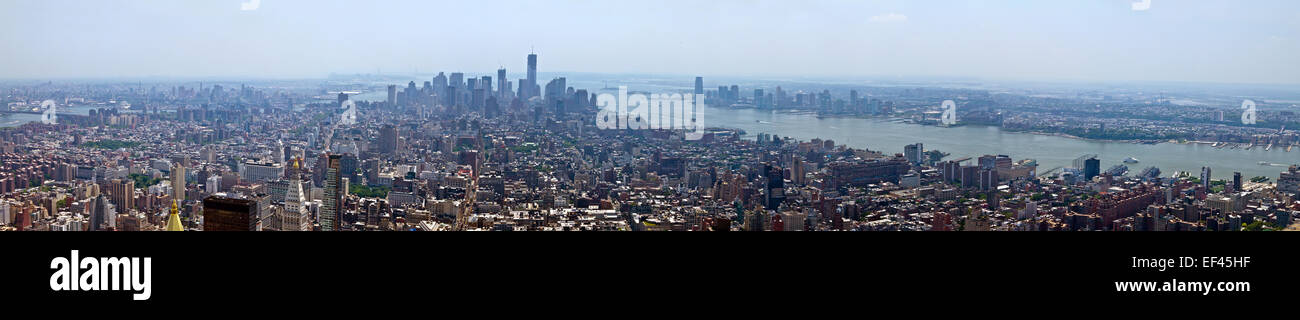 New York City - panoramic skyline of Manhattan Stock Photo - Alamy