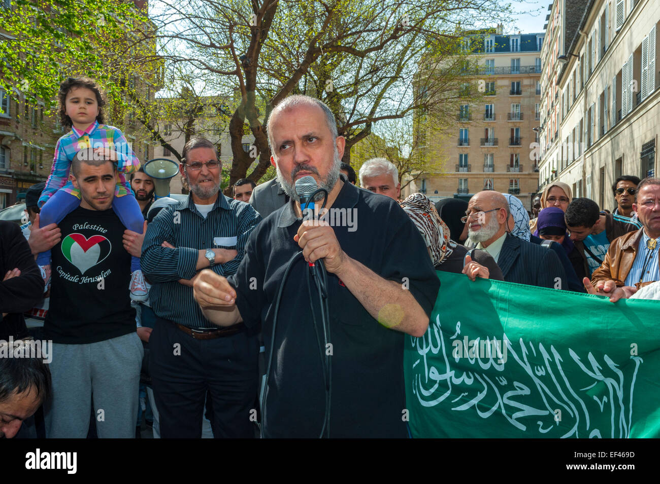 Paris, France, French Arab Muslims Demonstrating against discrimination Islamophobia, Racism ...