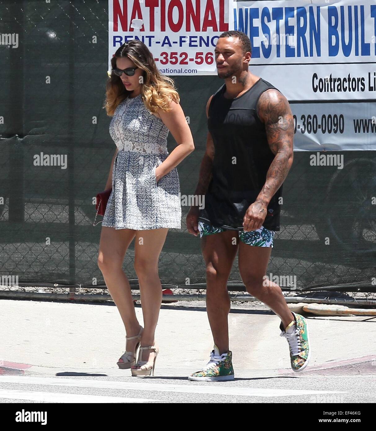Kelly Brook and boyfriend David McIntosh go shopping in Los Angeles ...