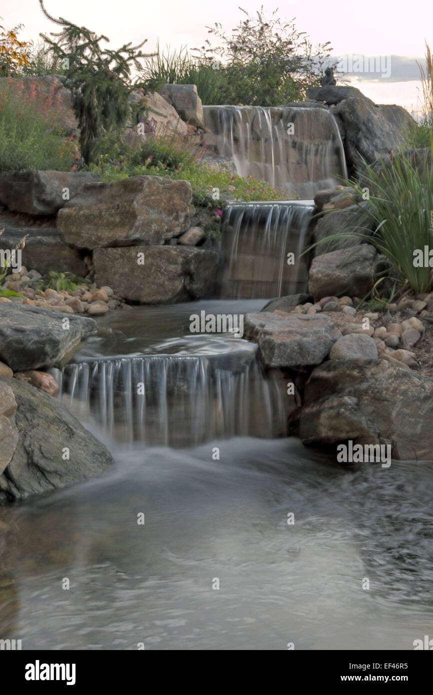 A garden water feature Stock Photo - Alamy
