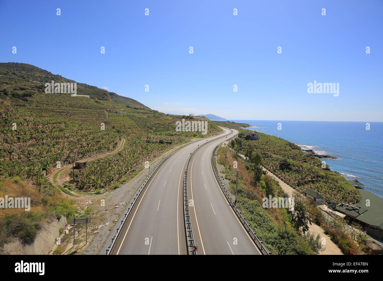 The road along the sea Stock Photo - Alamy