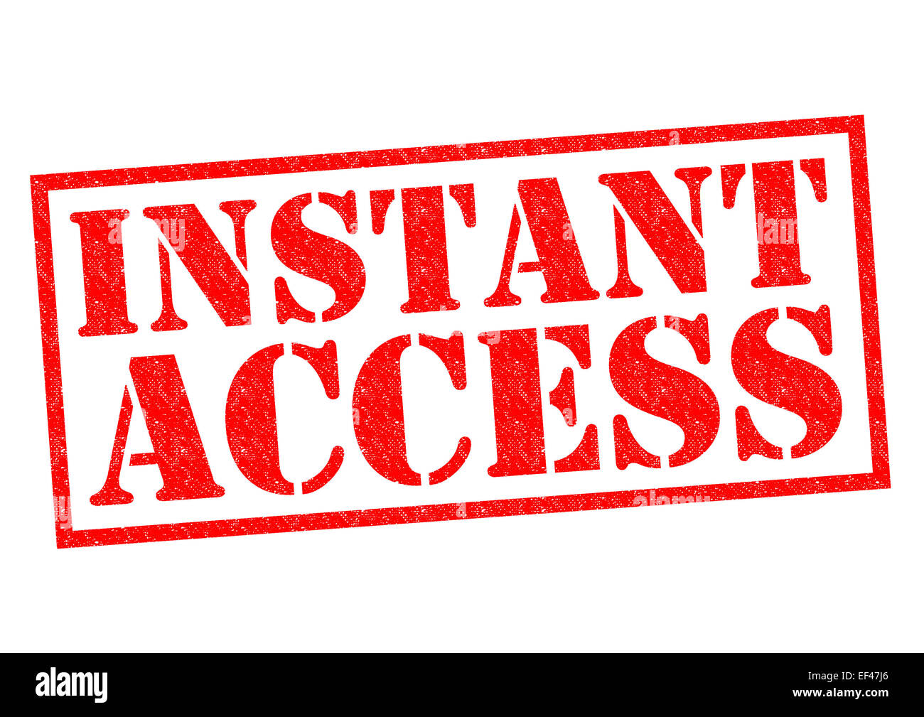 INSTANT ACCESS red Rubber Stamp over a white background Stock Photo - Alamy