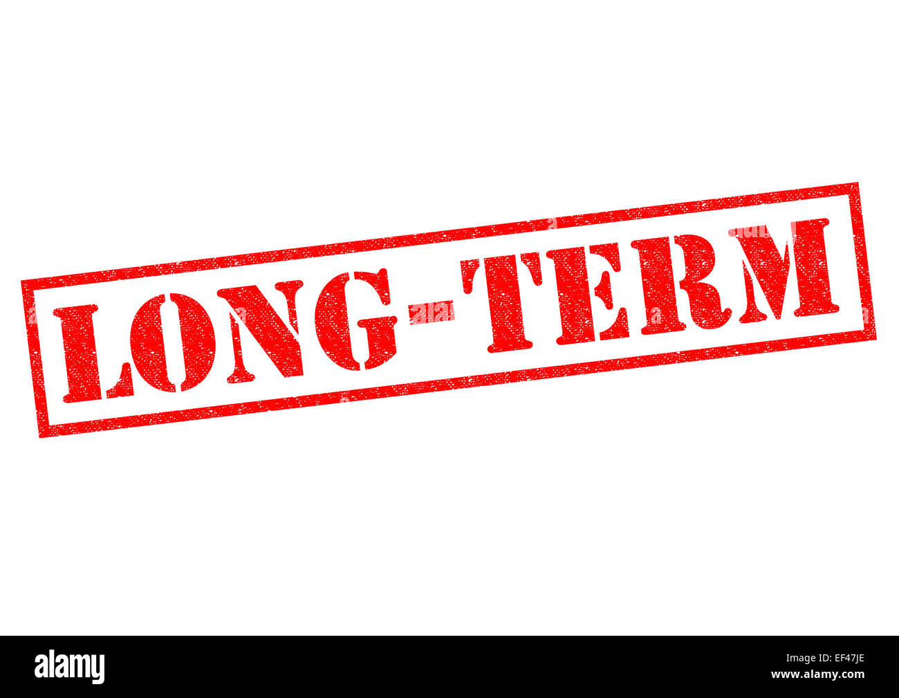LONG-TERM red Rubber Stamp over a white background Stock Photo - Alamy