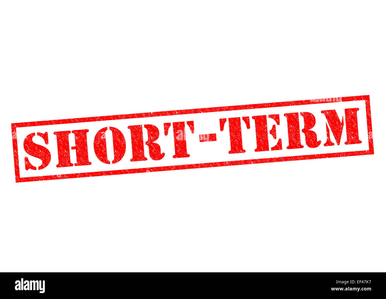 SHORT-TERM red Rubber Stamp over a white background Stock Photo - Alamy