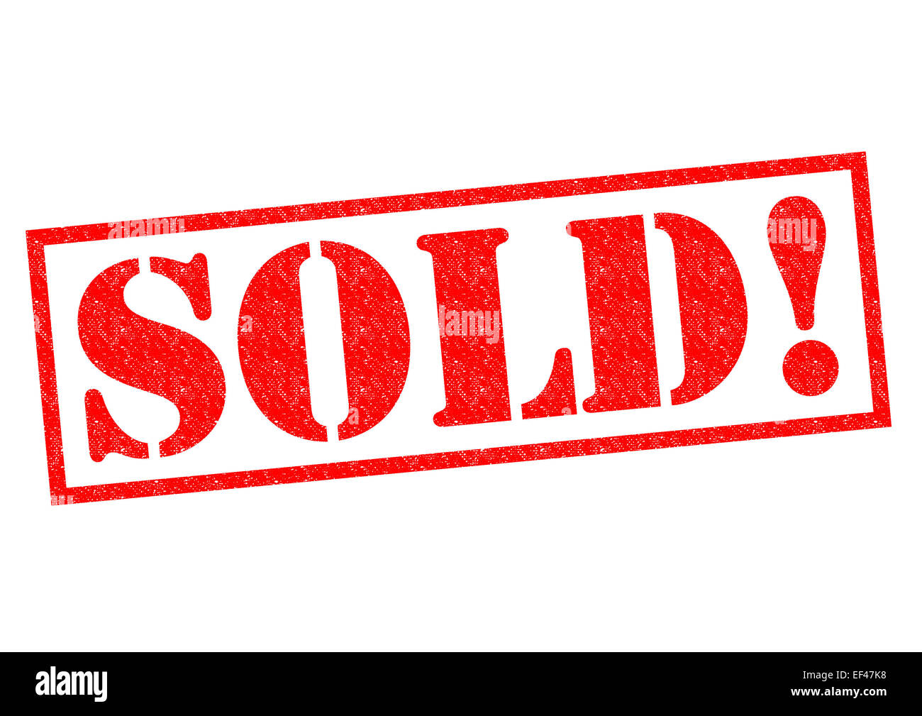 SOLD! red Rubber Stamp over a white background Stock Photo - Alamy