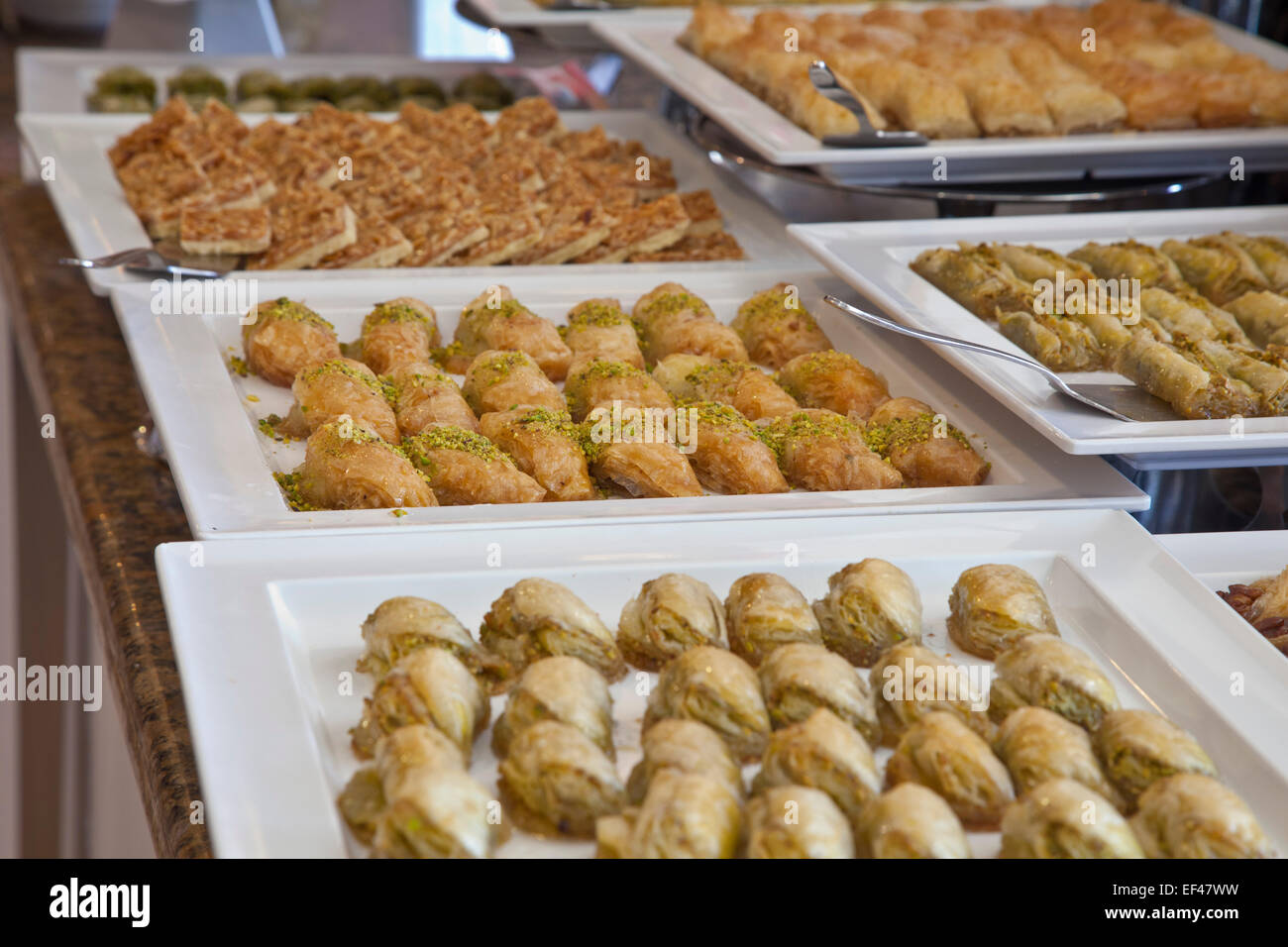 dessert open buffet hotel Stock Photo - Alamy