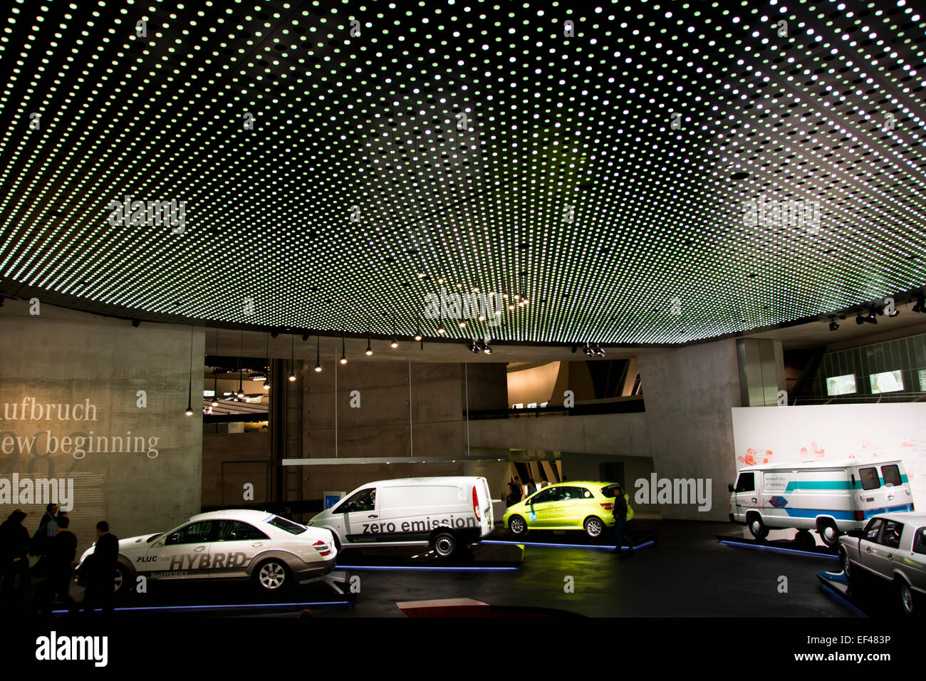 Mercedes Benz Museum,Stuttgart,Germany-December 7th 2014:Floor of a new ...
