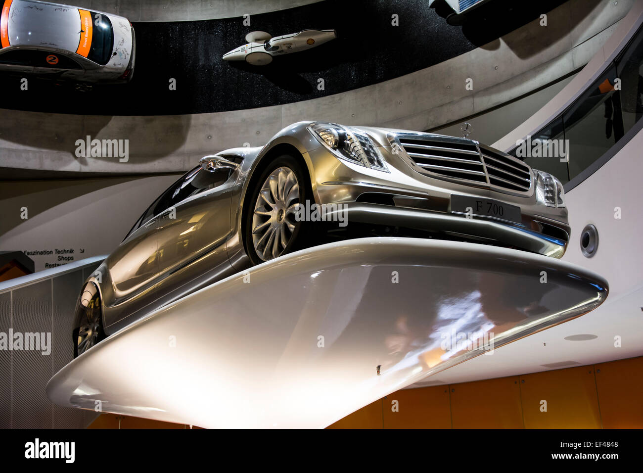 Mercedes Benz Museum,Stuttgart,Germany-December 7th 2014:Prototype of a ...
