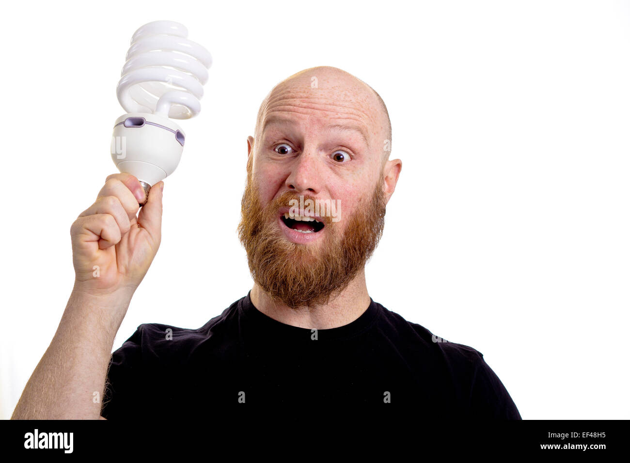 man with an idea isolated Stock Photo - Alamy