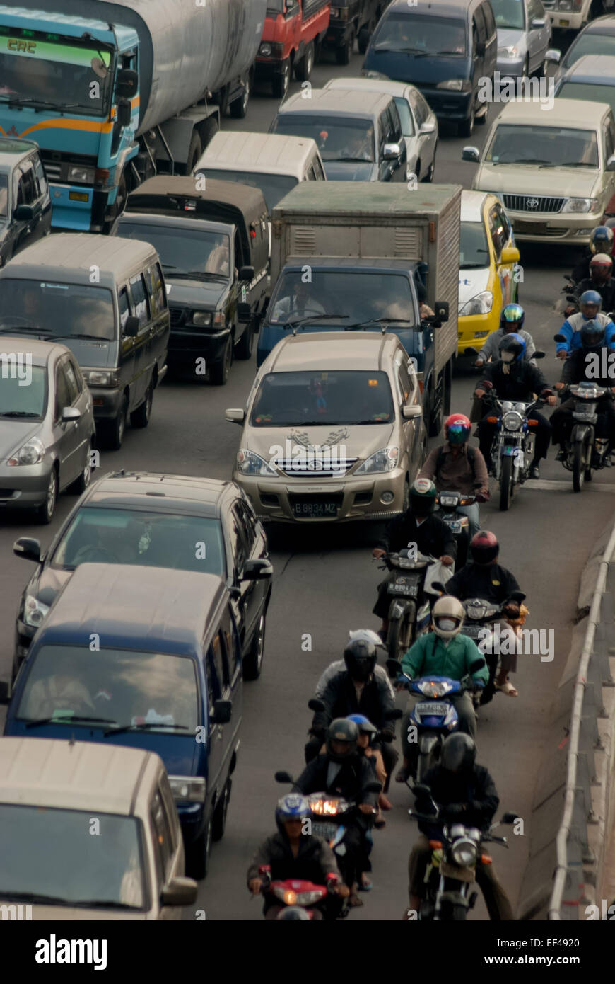 Road traffic in Jakarta, Indonesia Stock Photo - Alamy
